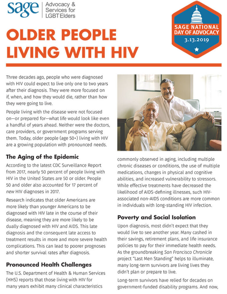 Older People Living with HIV - SAGE