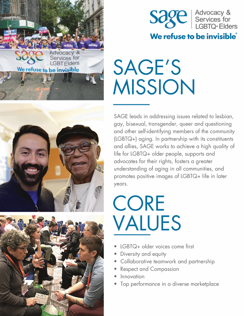 SAGE's Mission and Core Values - SAGE