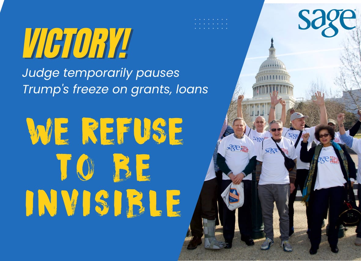 SAGE Fights Back: A (Temporary) Victory in the Battle Against Federal ...