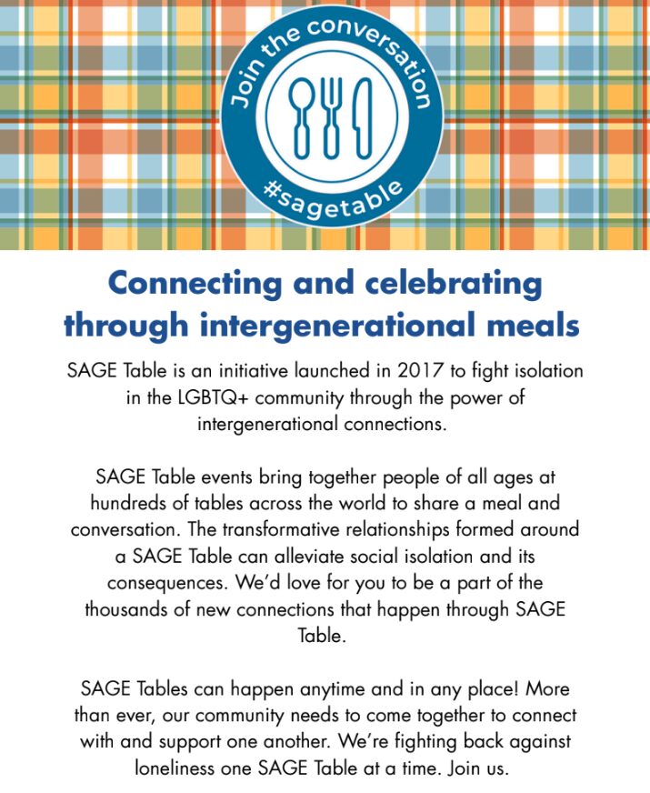 SAGE Table: Fighting LGBTQ+ Isolation Through Connection